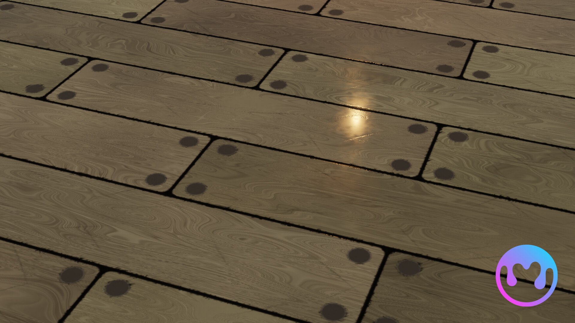 ArtStation - Procedural Plank PTex using Material Maker