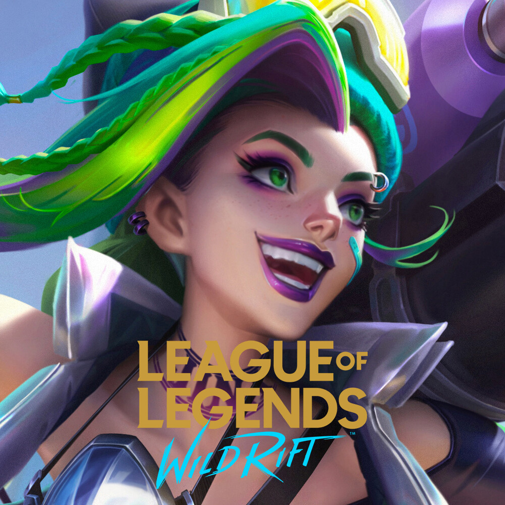 ArtStation - League of Legends：Wild Rift - ChromaCrash Jinx Splash Art