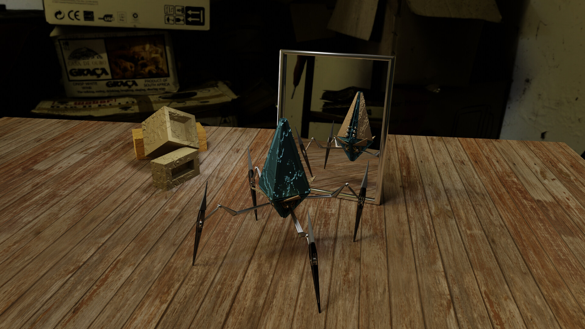 ArtStation - Robot Reflection (animated)