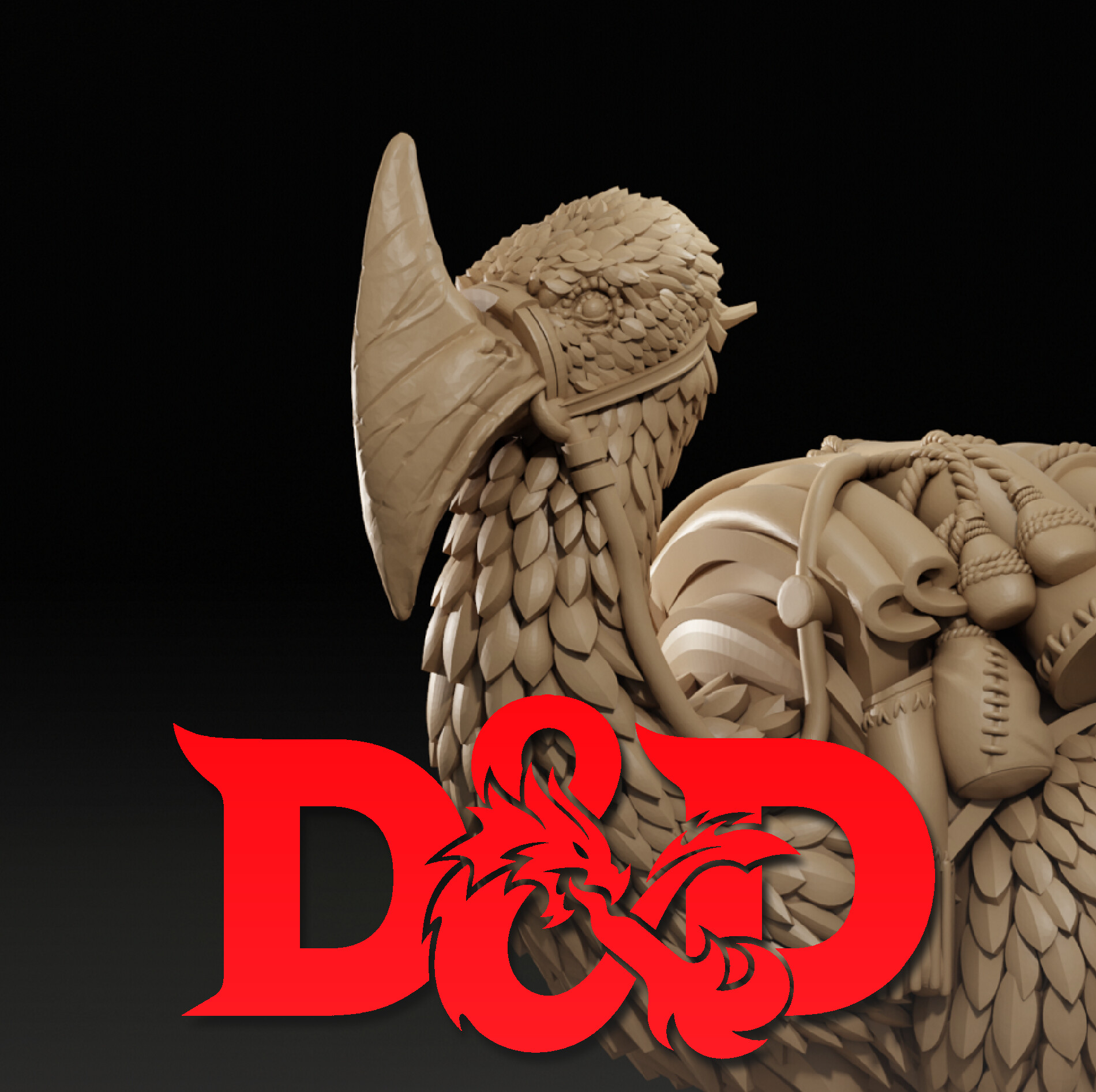 ArtStation - Axe Beak (Dungeons and Dragons Miniature)