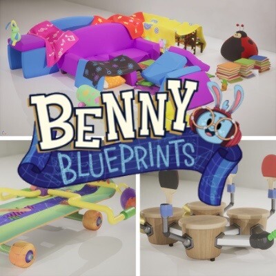 ArtStation - Benny Blueprints Props