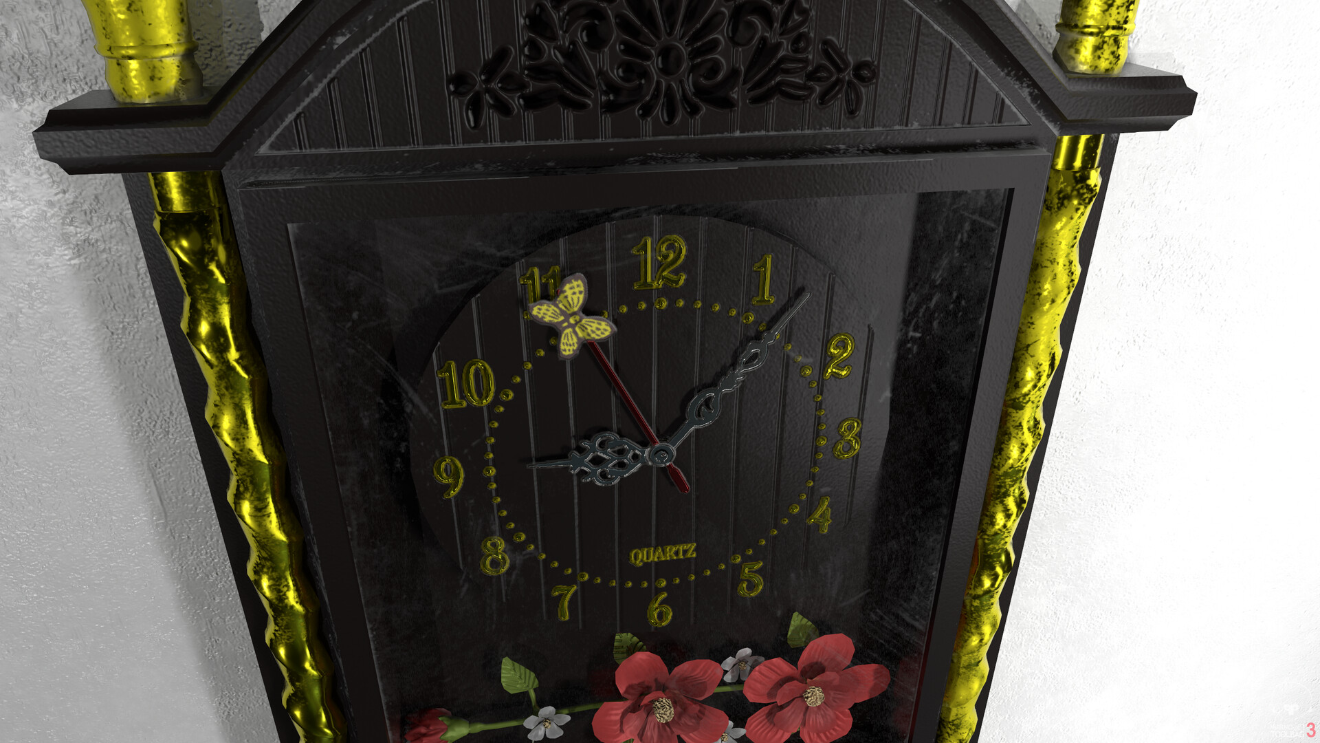 ArtStation - Old wall clock reconstruction