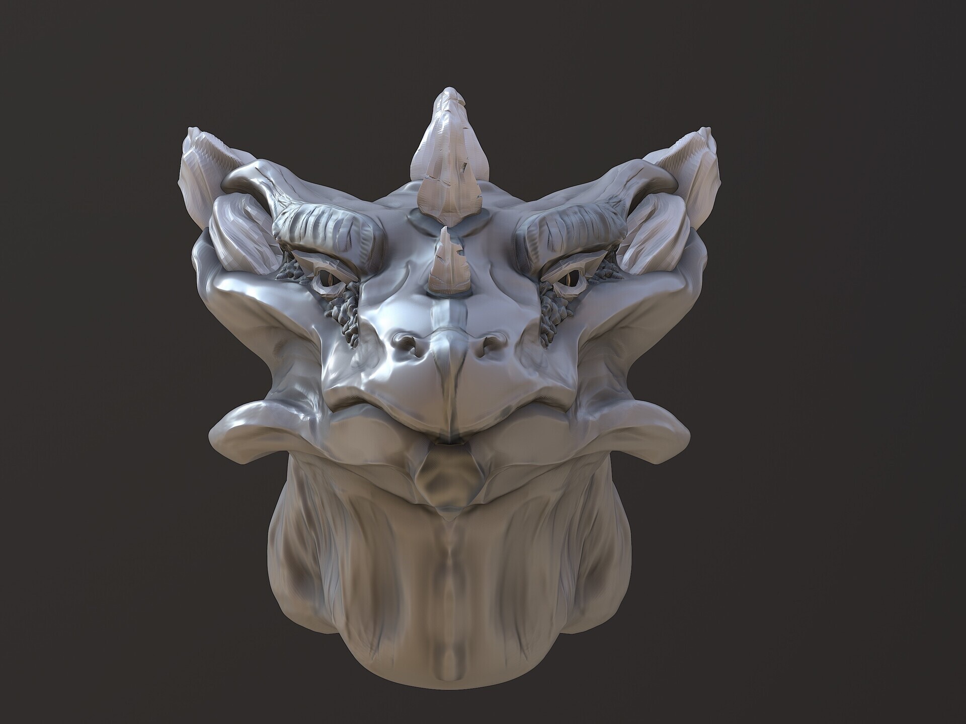 ArtStation - Dragon Bust - Nomad Sculpt