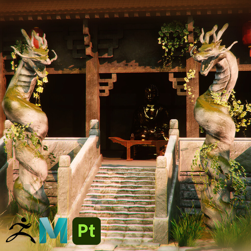 ArtStation - Asian Temple