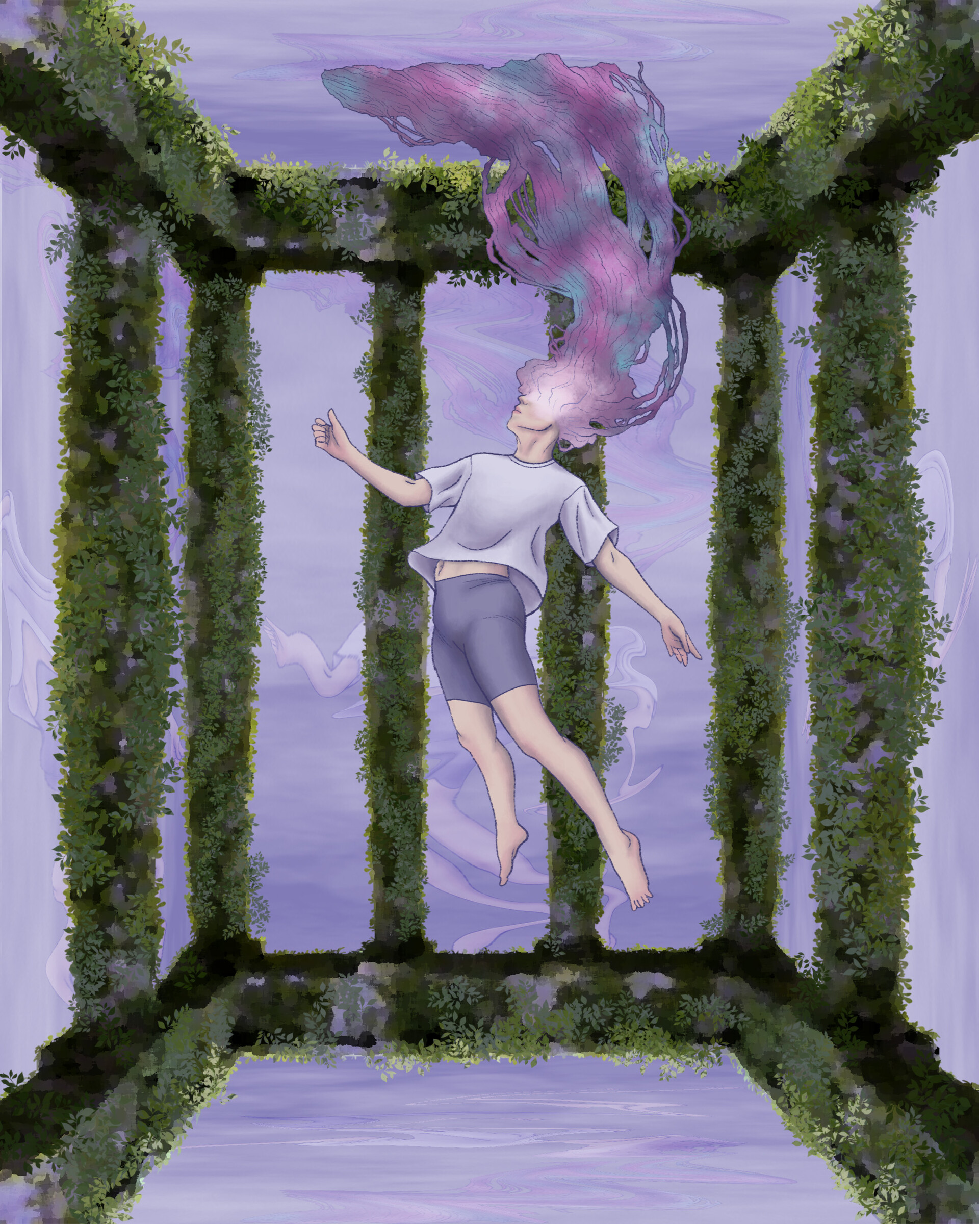 ArtStation - Self-reflection | Digital Illustration