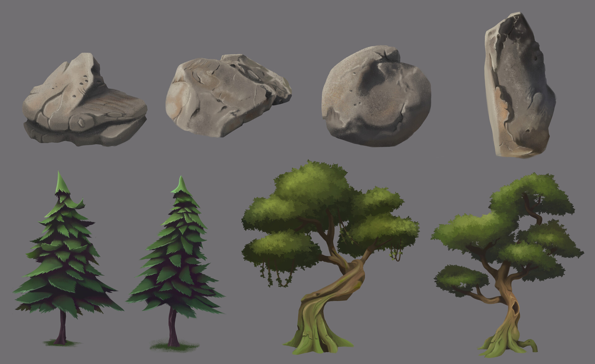 ArtStation - Landscape Design Callout Sheet