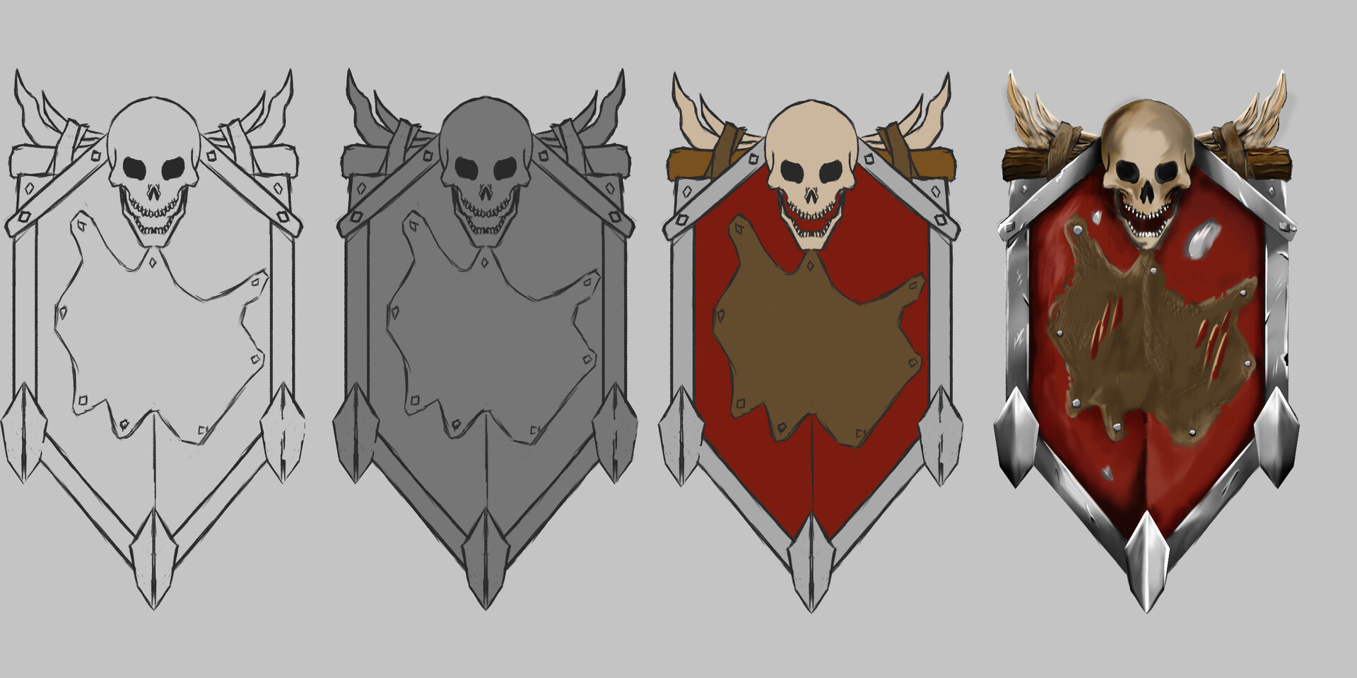 ArtStation - Shield concept + sketch