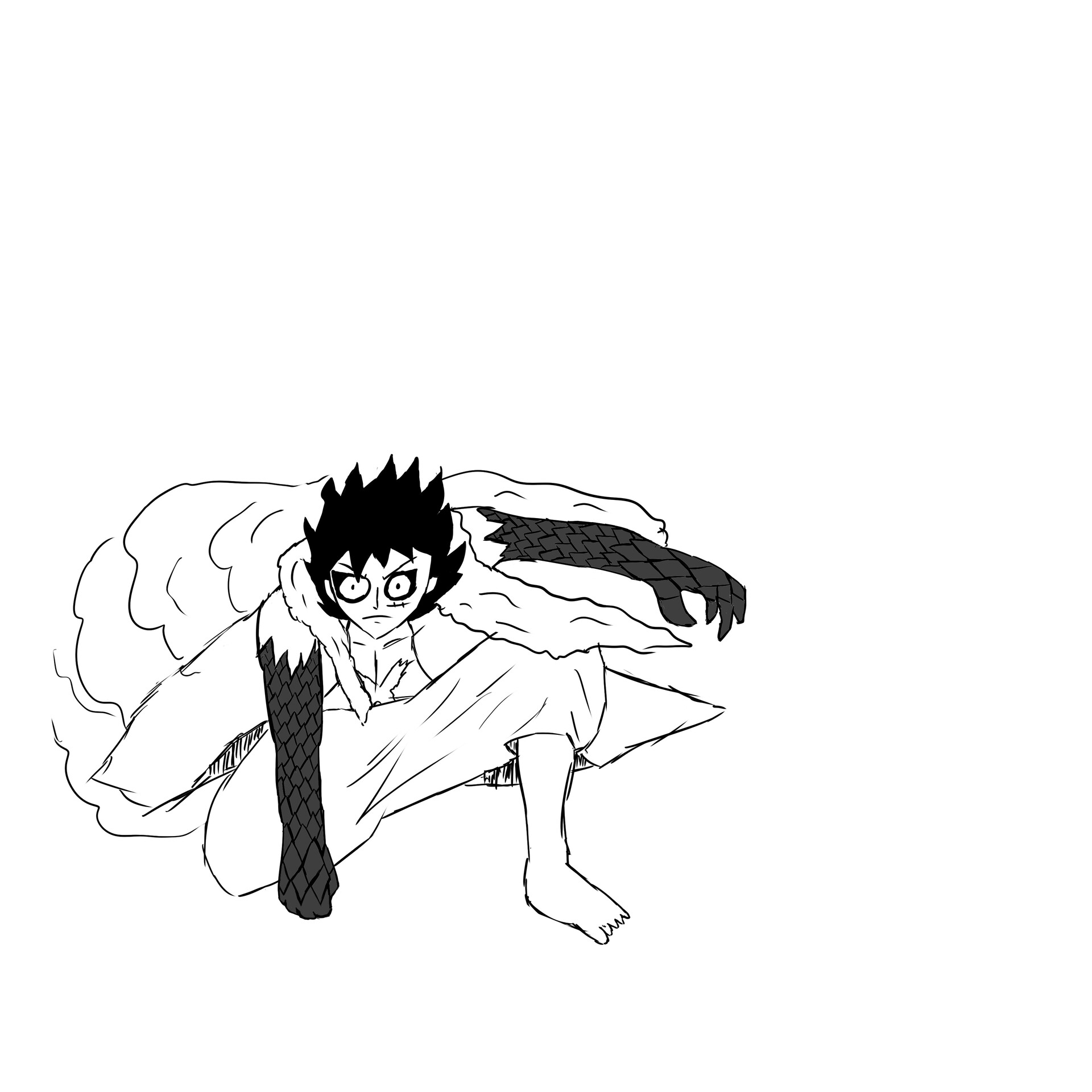 Monkey D. Luffy (Fan-made gear 4 form) by Hamza Tahiri — ProUser.Me