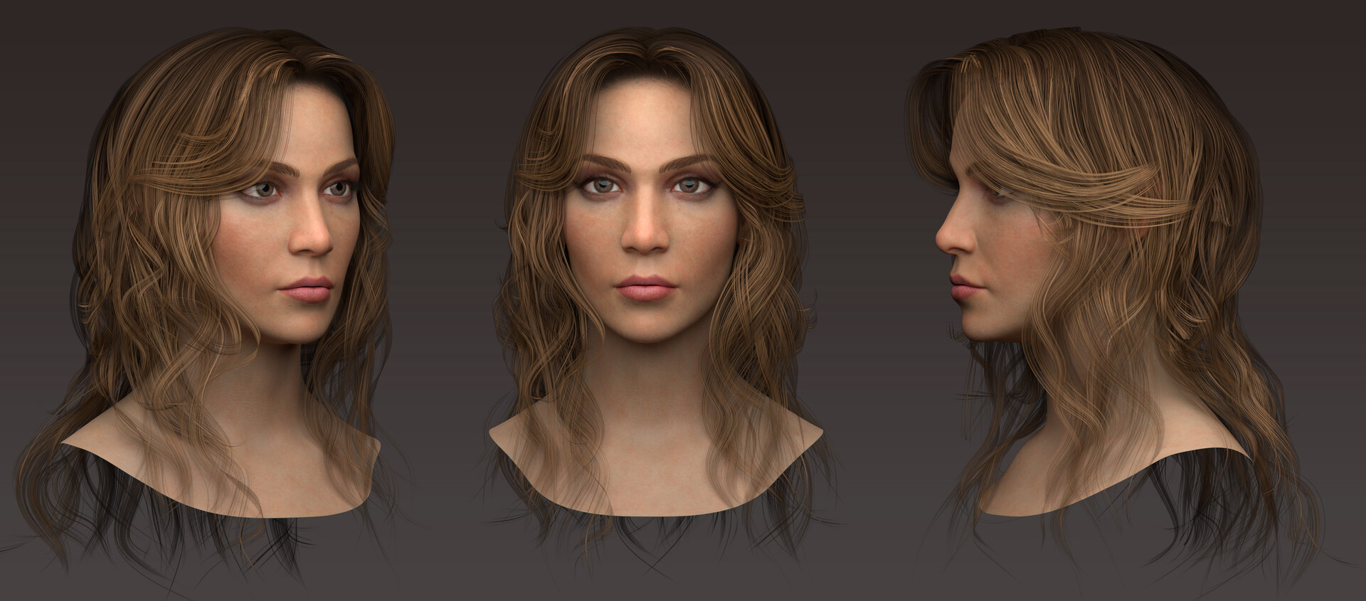 ArtStation - Female Head Practice