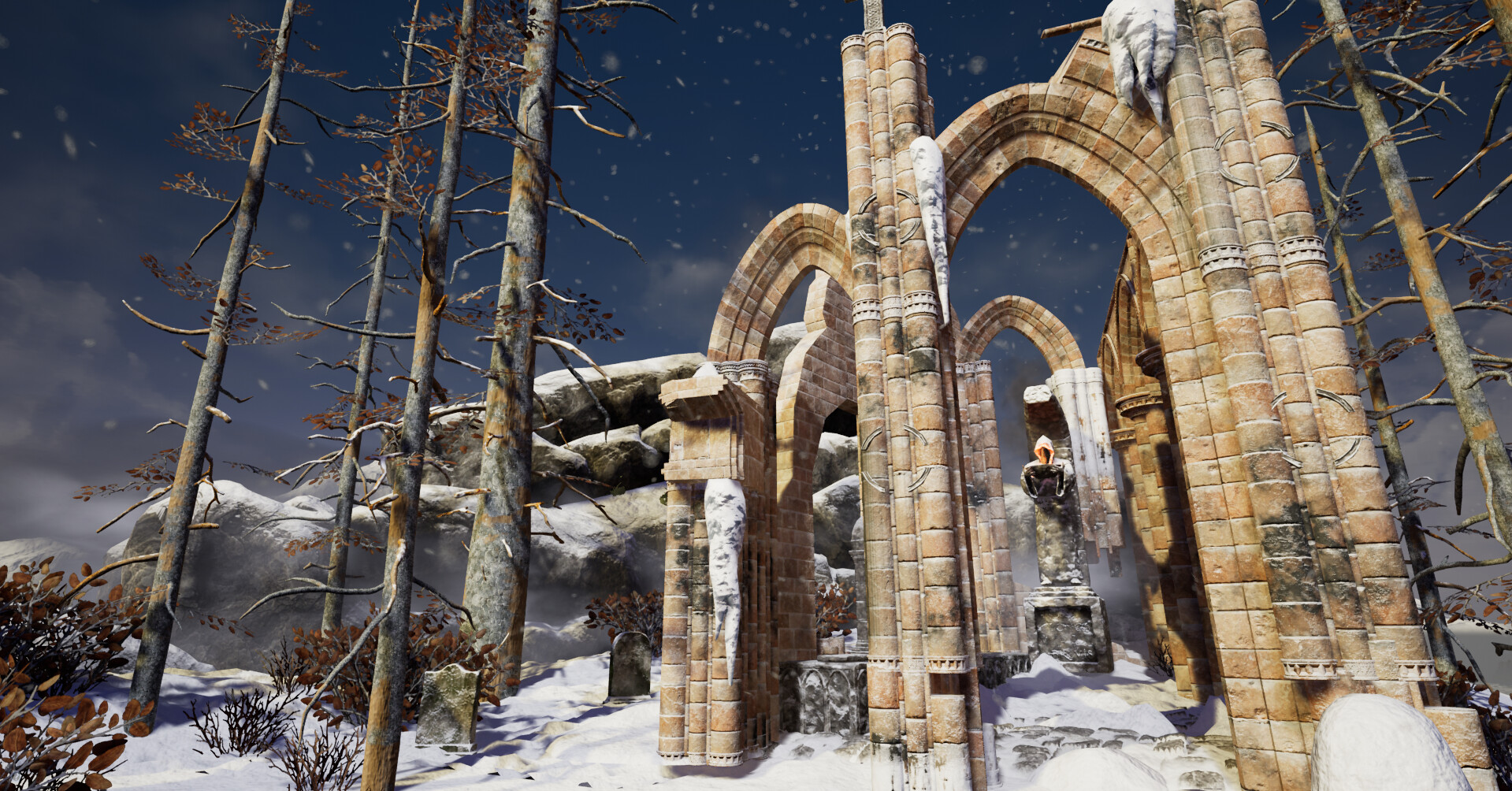 ArtStation - SNOW RUINS UE4
