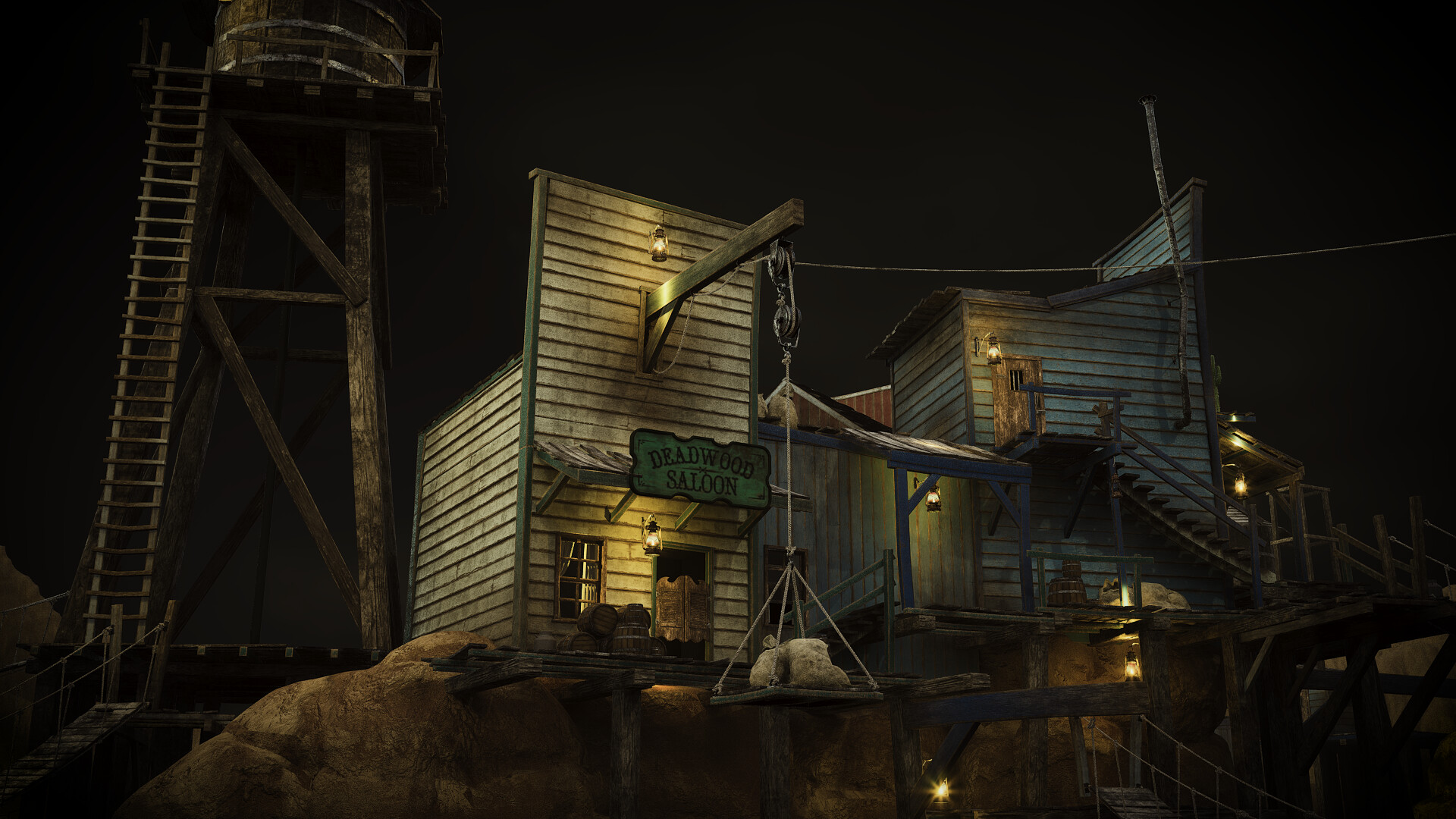 ArtStation - Wild West City (Unreal Engine 5 Relight Study)