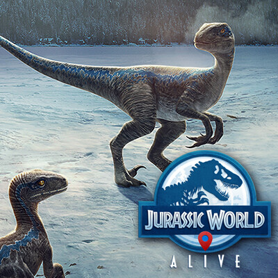 ArtStation - Jurassic World Alive - Beta and Blue SplashScreen