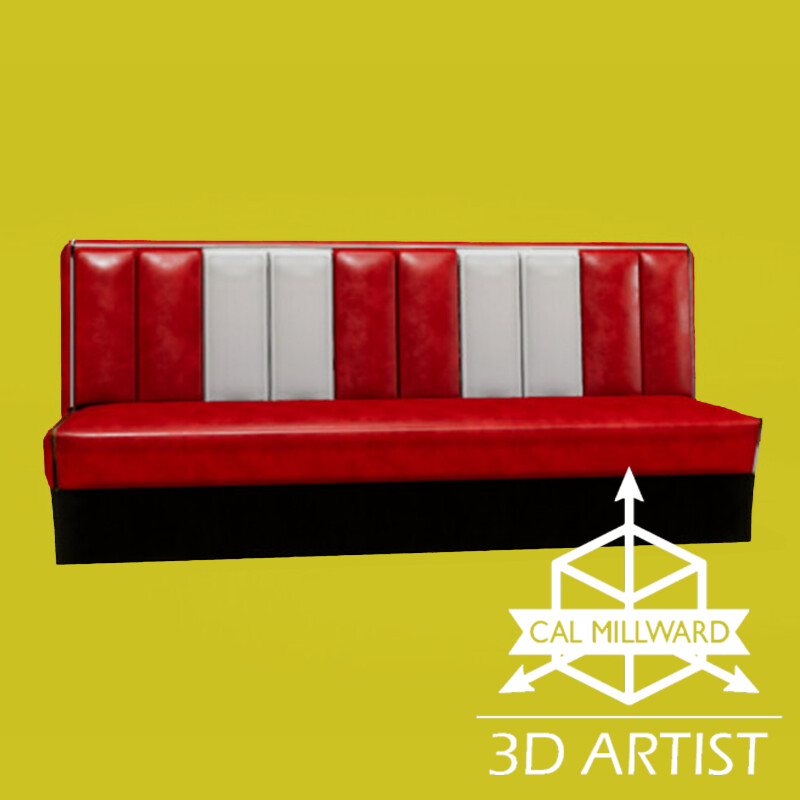 ArtStation - Classic American Diner Booth