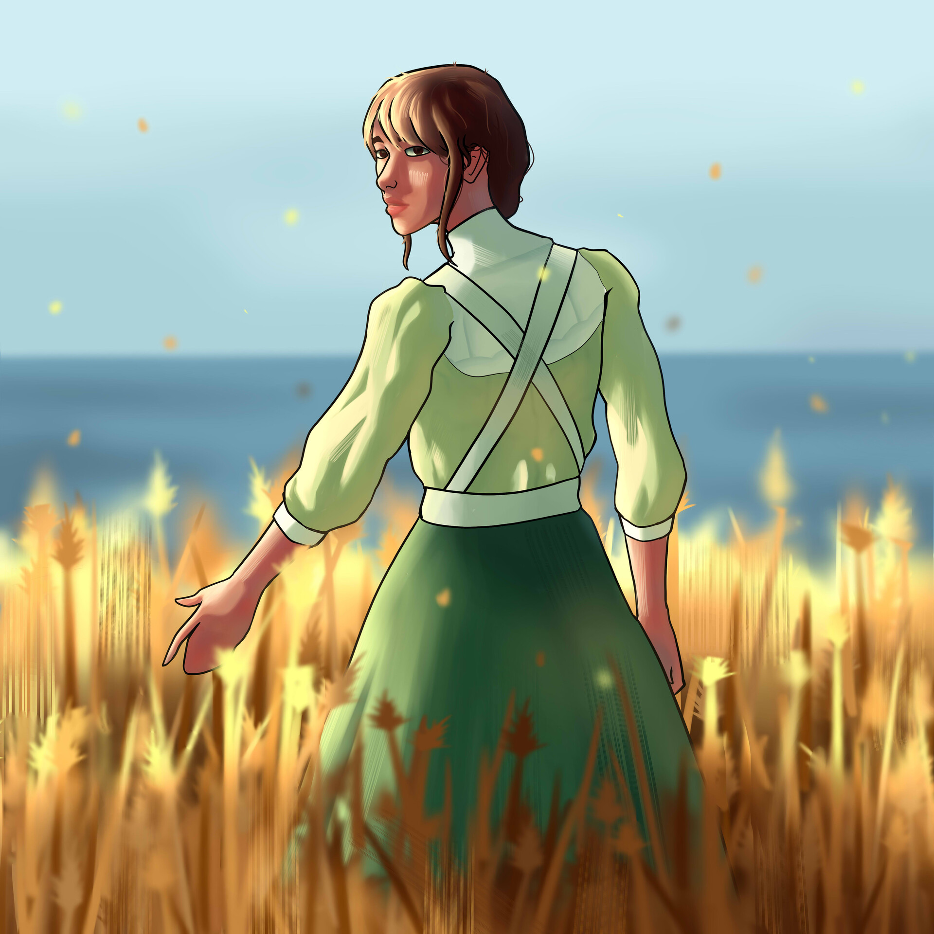 ArtStation - Amber Fields of Wheat