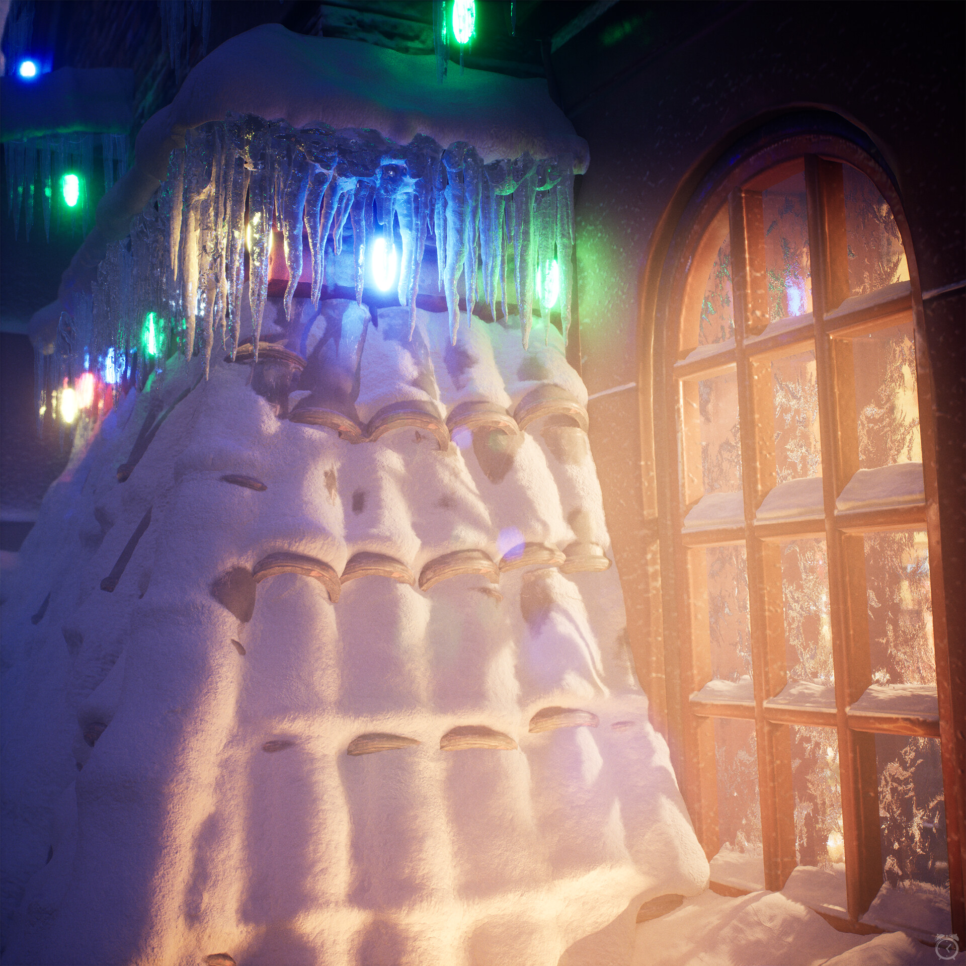 ArtStation - UE5 Modeling Tools Nanite snow and Lumen lighting experiments