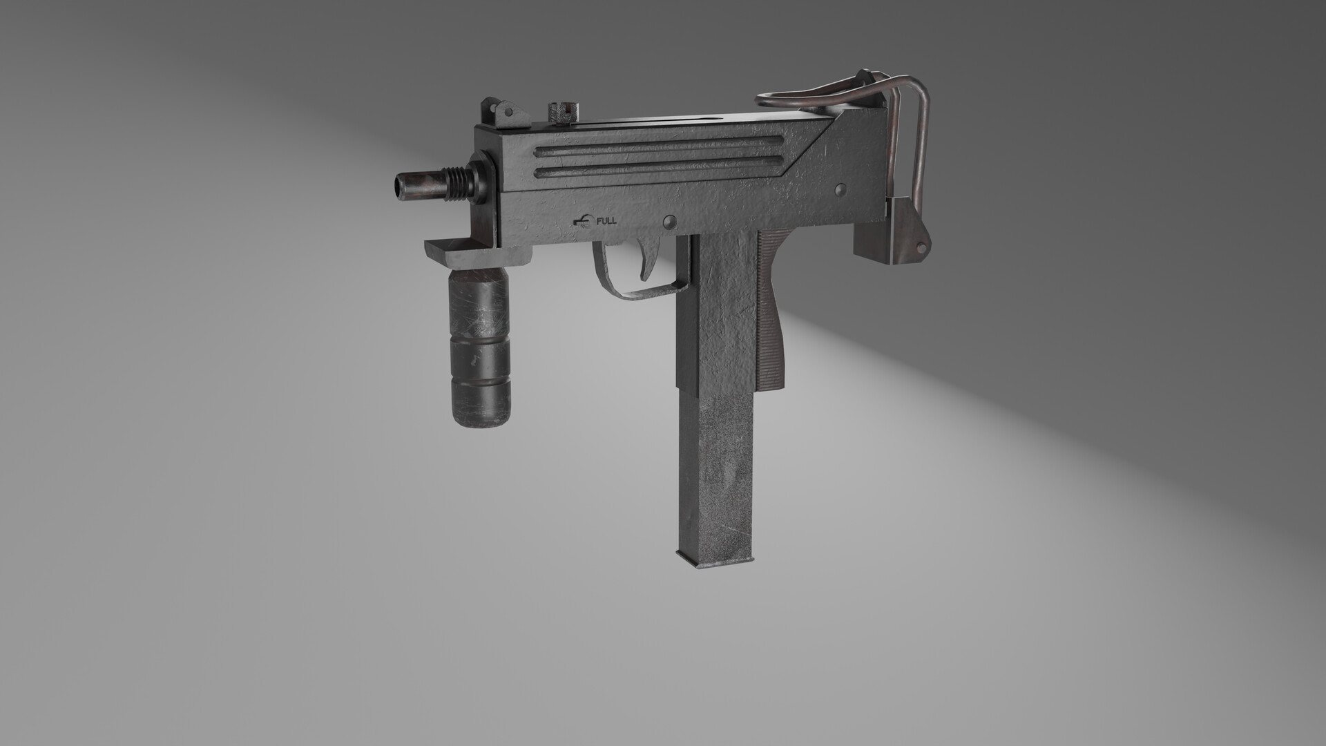 ArtStation - Ingram Mac-10 with Attachments