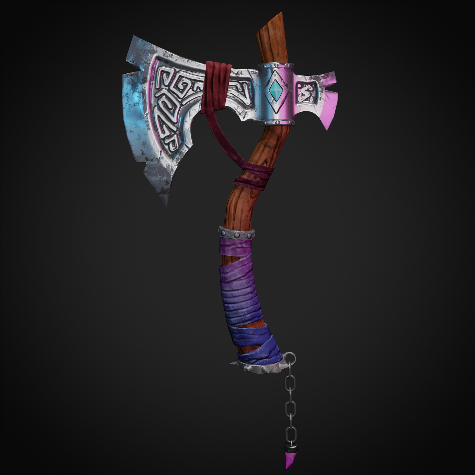 ArtStation - Stylized battle axe model