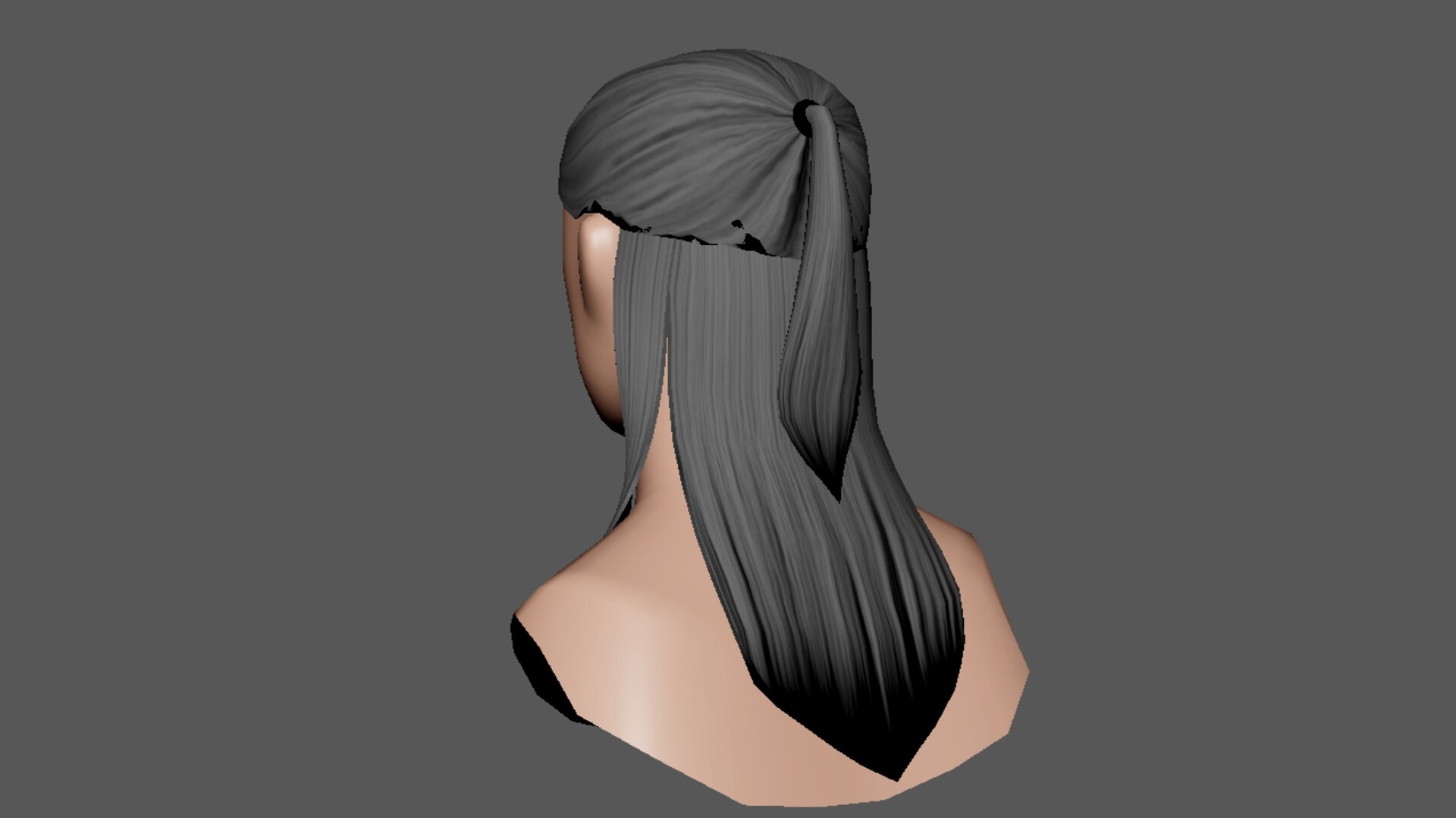 ArtStation - 3D polygonal hair practice