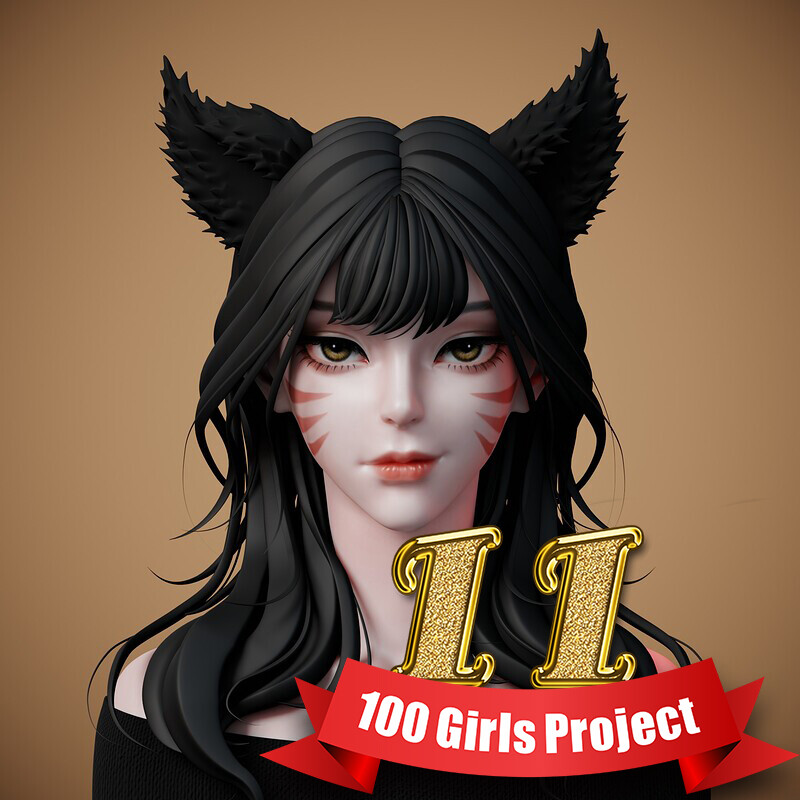 ArtStation - Ahri (Girl 11)