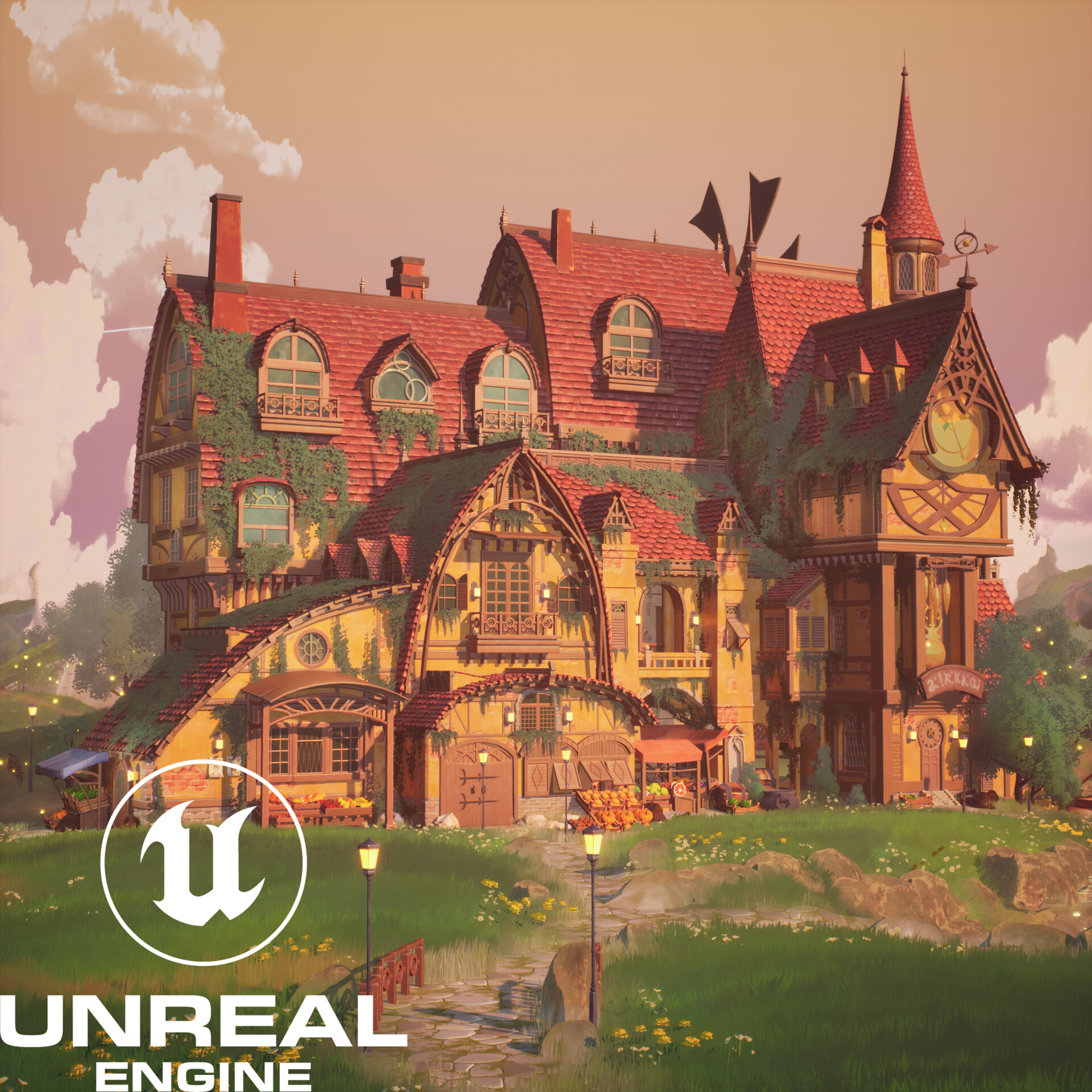 ArtStation - UE5 Stylized castle