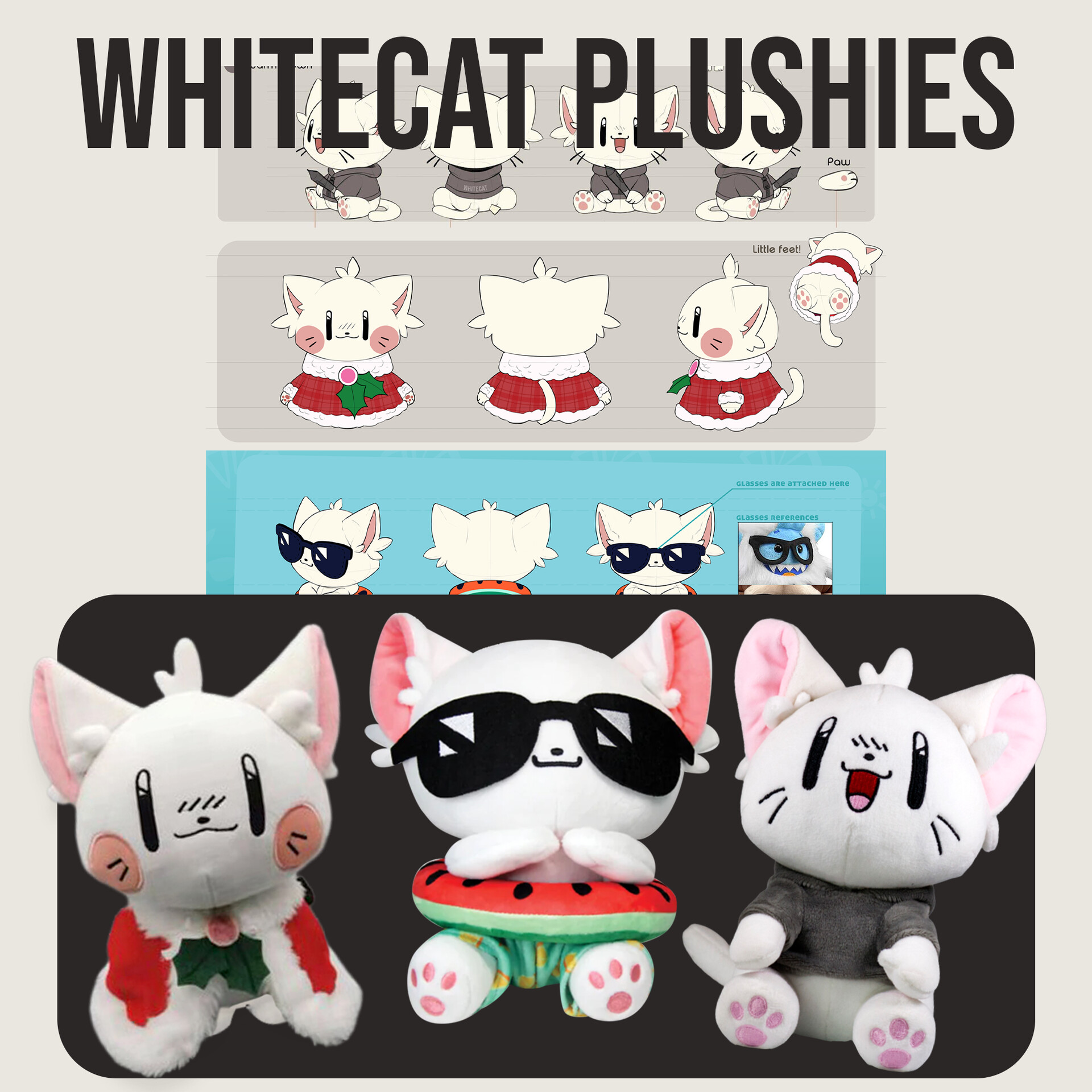 ArtStation - Whitecat OSU Plushies