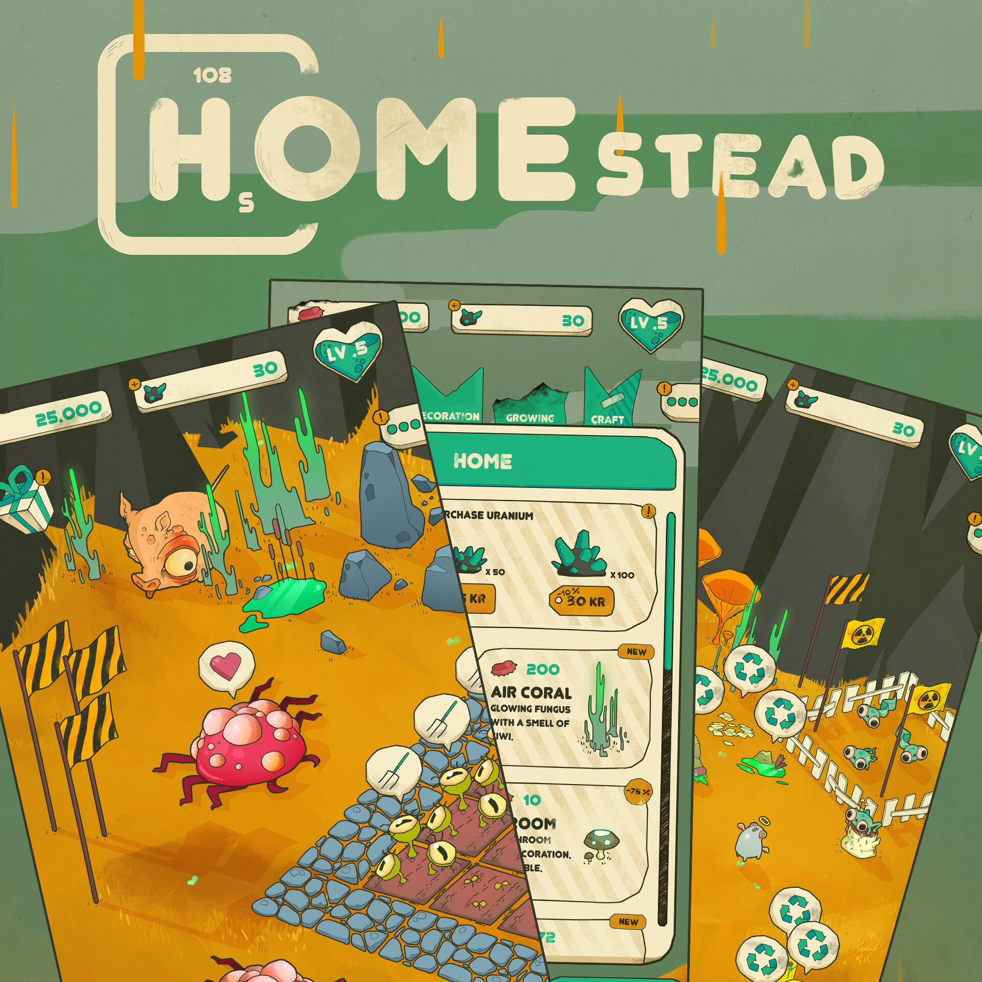 ArtStation - Homestead - Game Mockup