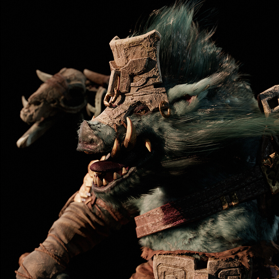 ArtStation - Warthog Warlord (Forgotten Realms Challenge)