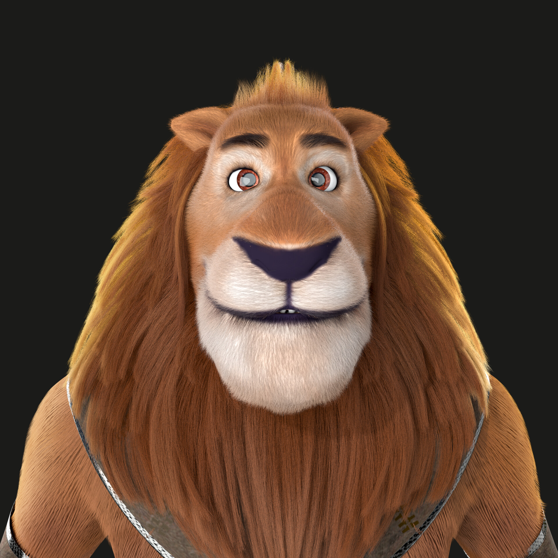ArtStation - Cartoon Lion Rigged