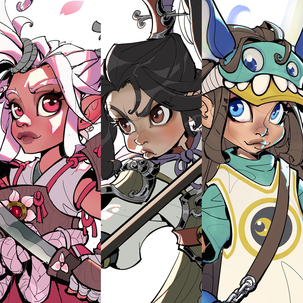 ArtStation - Some cartoon stylization exercises