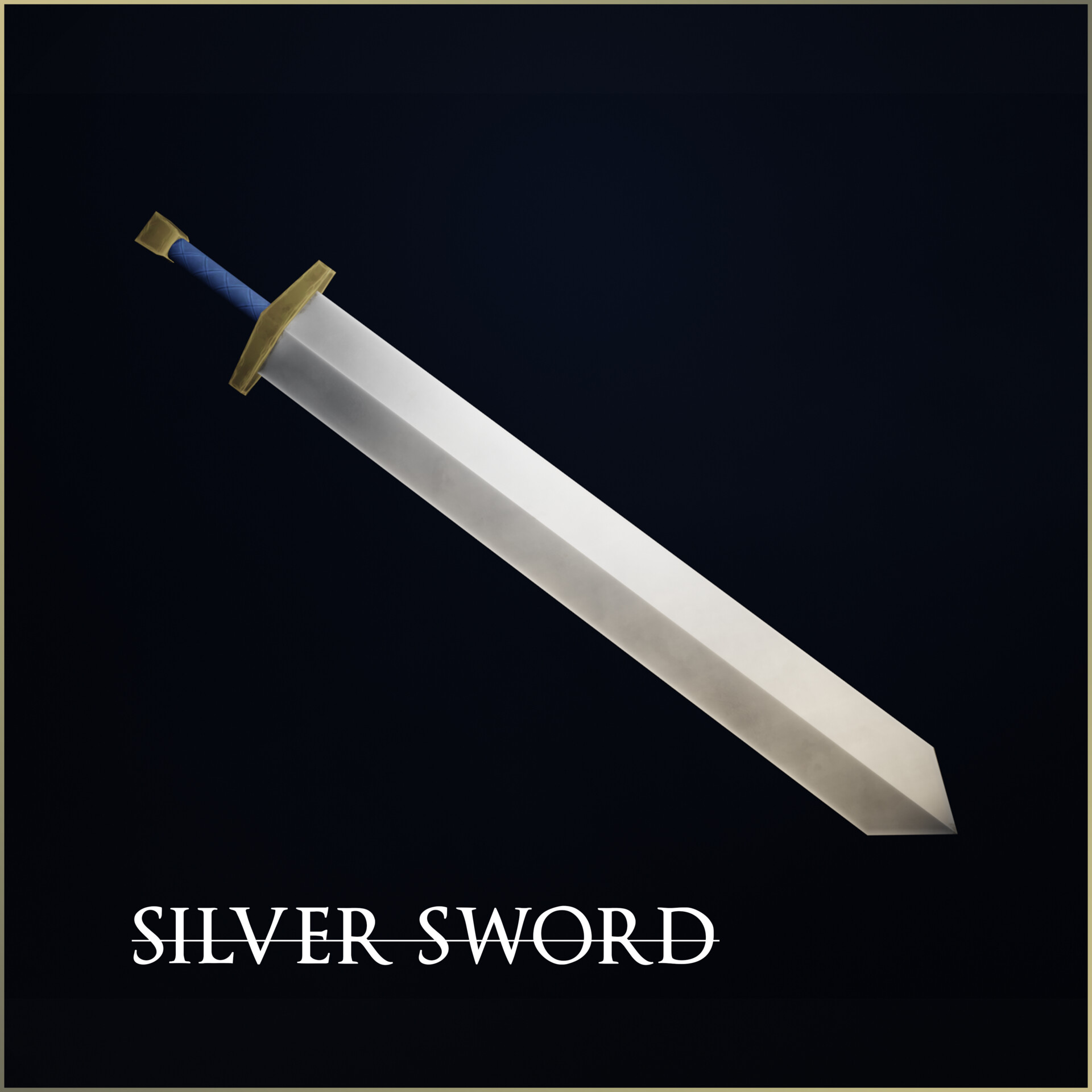 ArtStation - Stylized Silver Sword