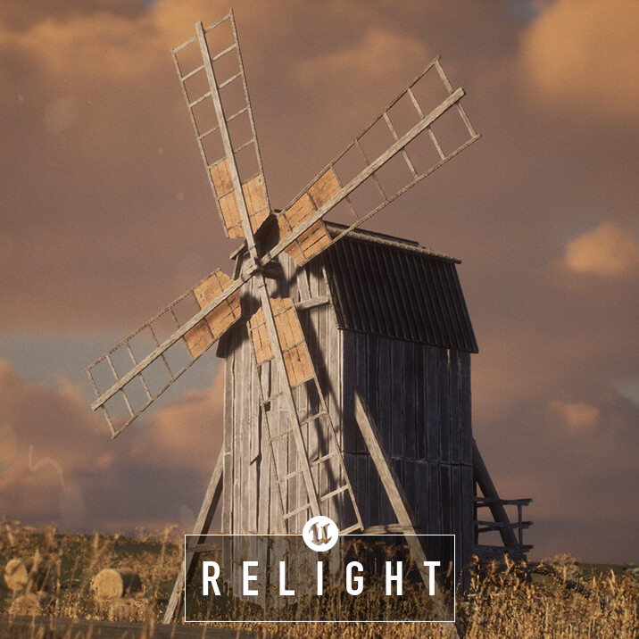 ArtStation - Windmill Scene - Relight