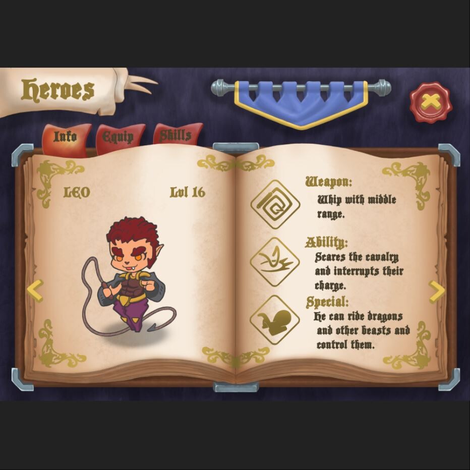 ArtStation - Character Menu GUI