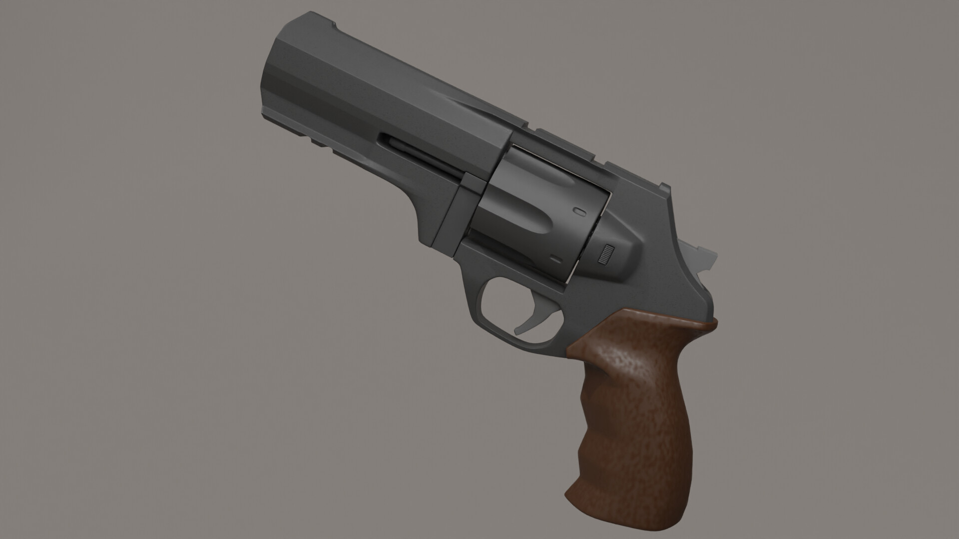ArtStation - Stylized Modern Revolver Pistol with Animations