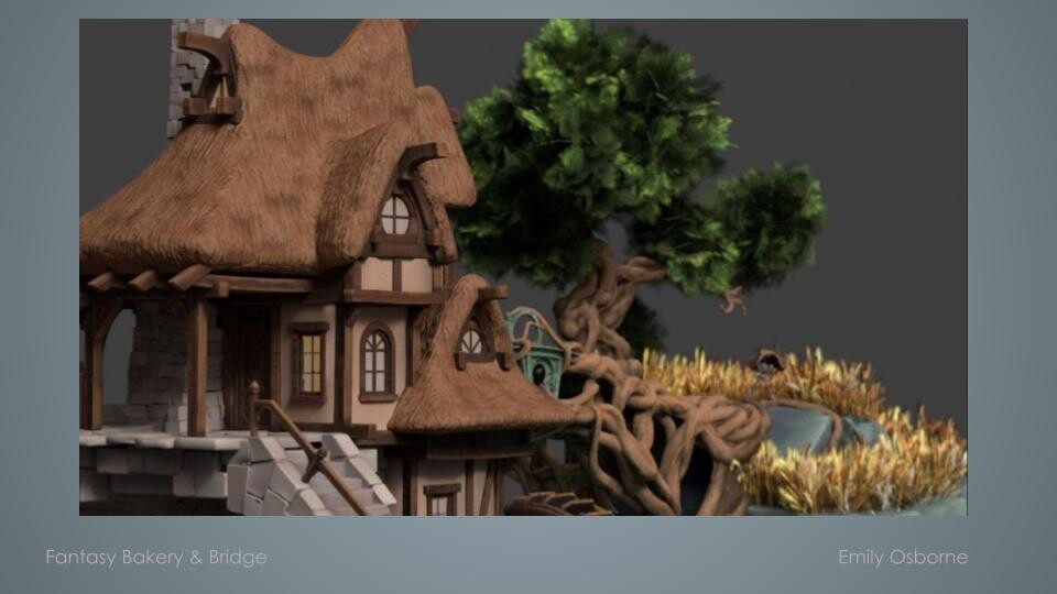 ArtStation - Fantasy Bakery & Bridge