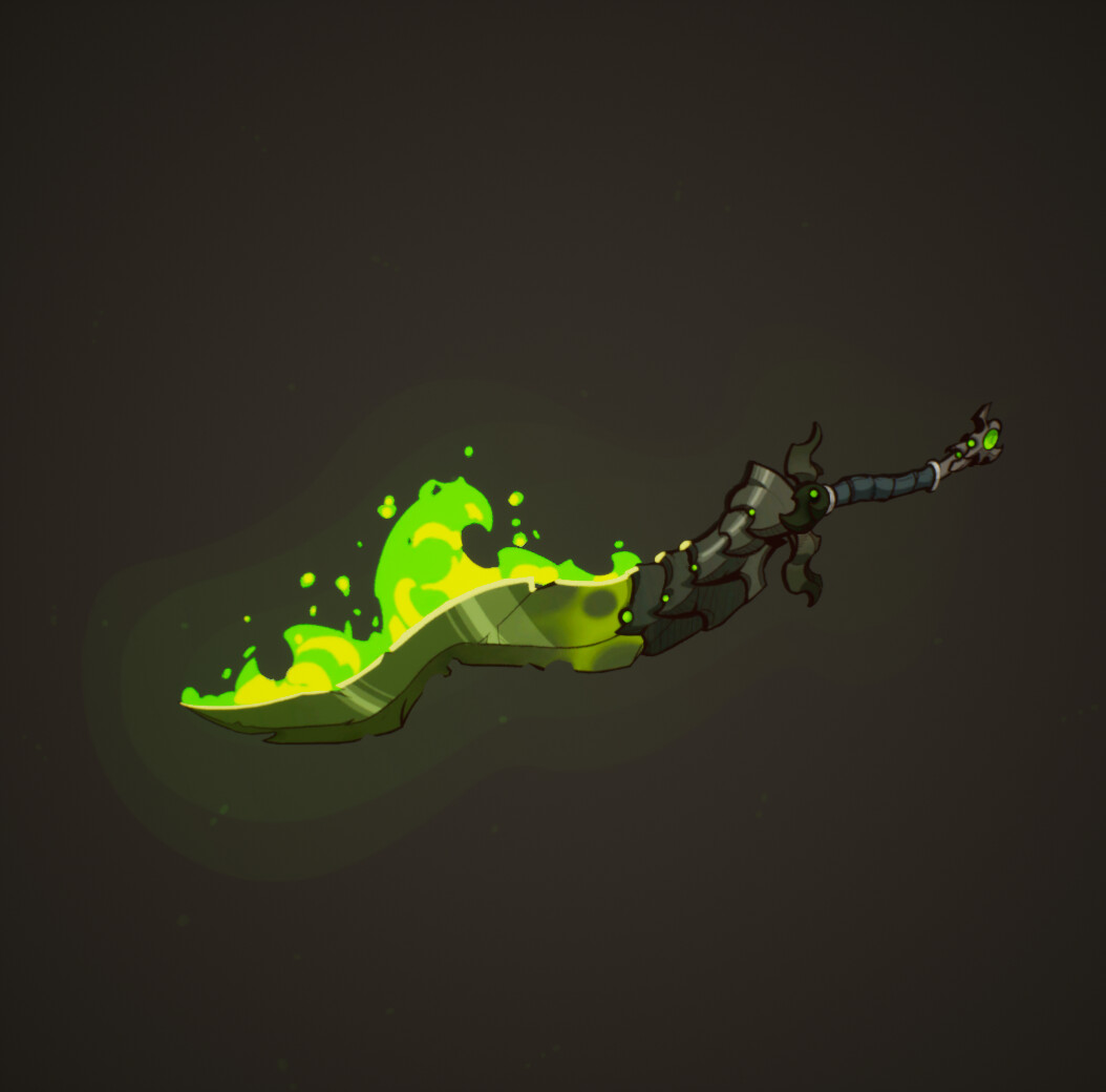 ArtStation - Stylised Hand-Painted Caustic Blade