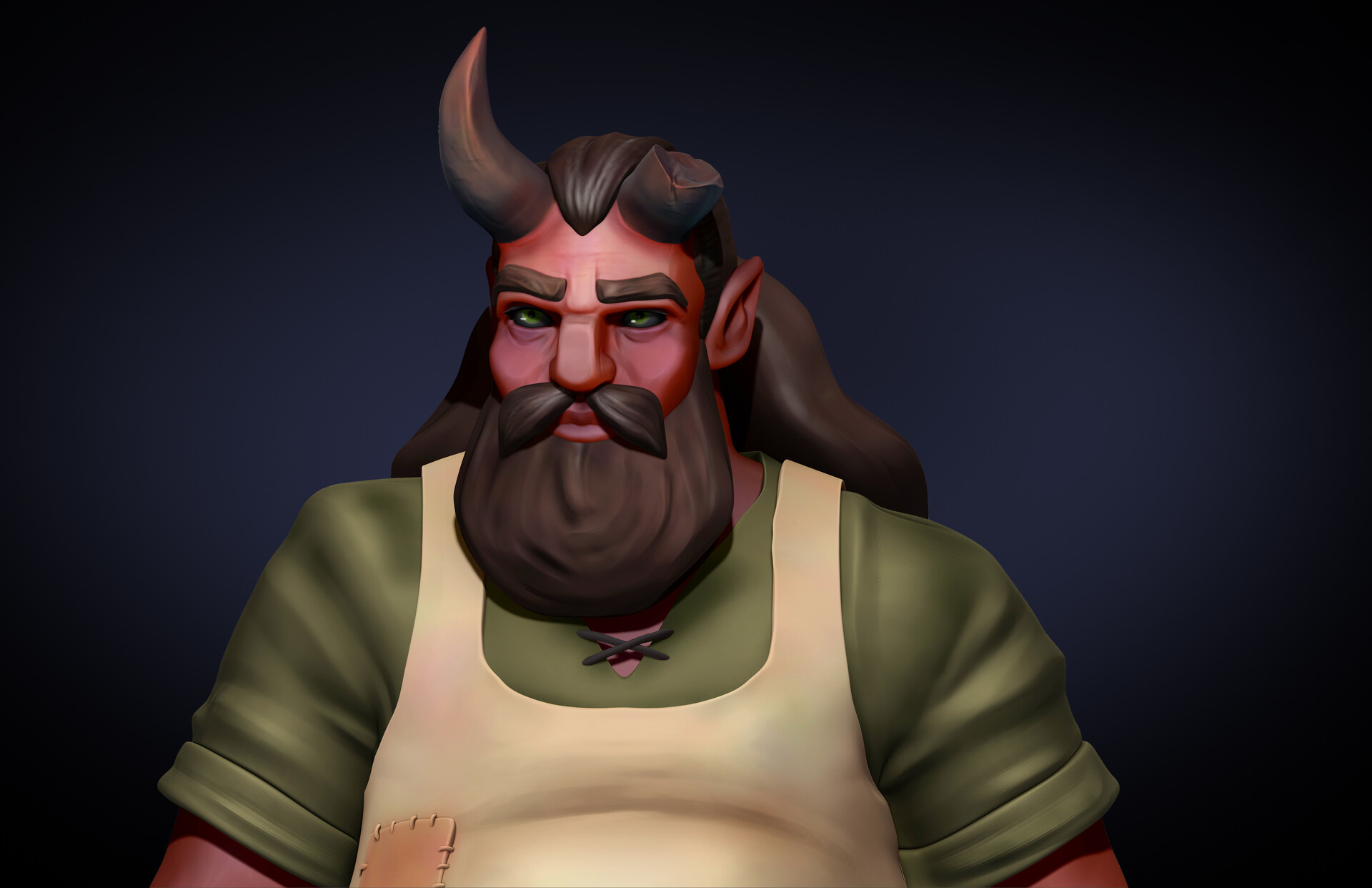 ArtStation - Tiefling Barkeep Maquette