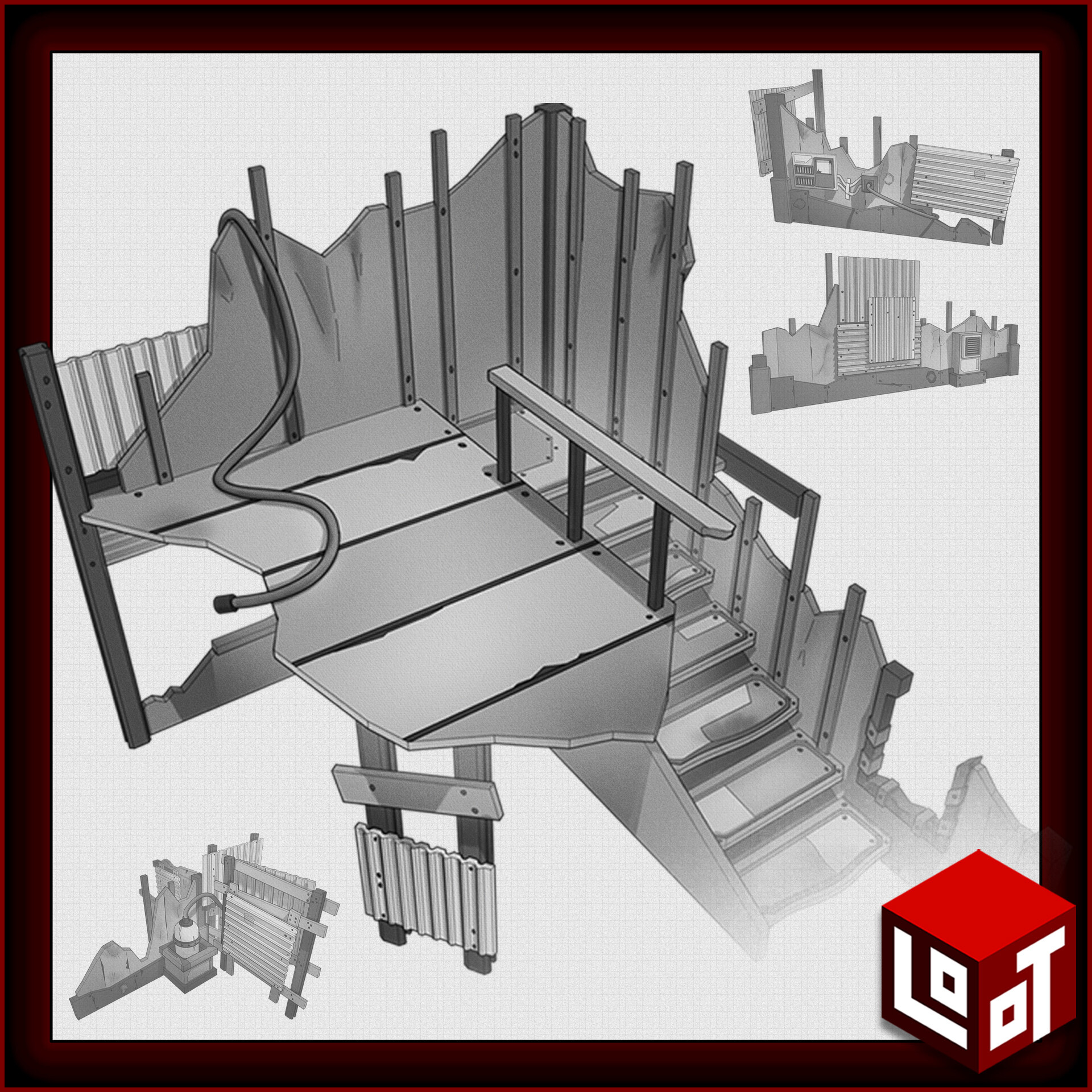 Leo Tomba - Building Ruins --- Concept Art