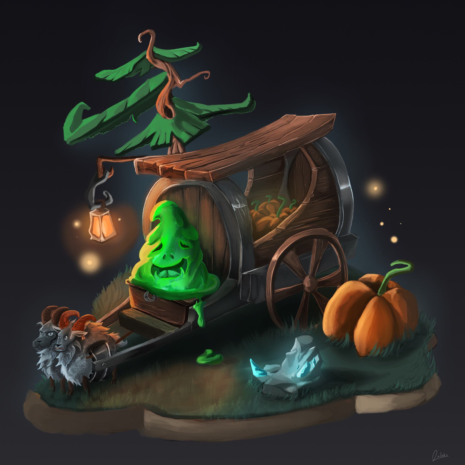 ArtStation - Goat Cart