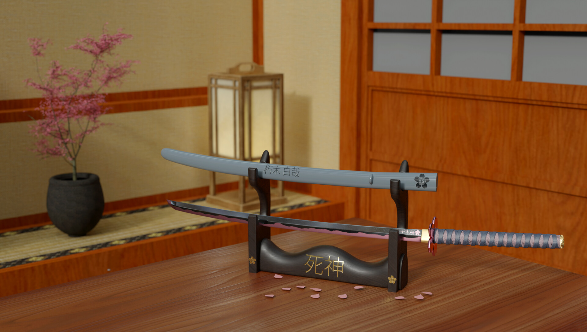 ArtStation - Byakuya Kuchika's alternative katana