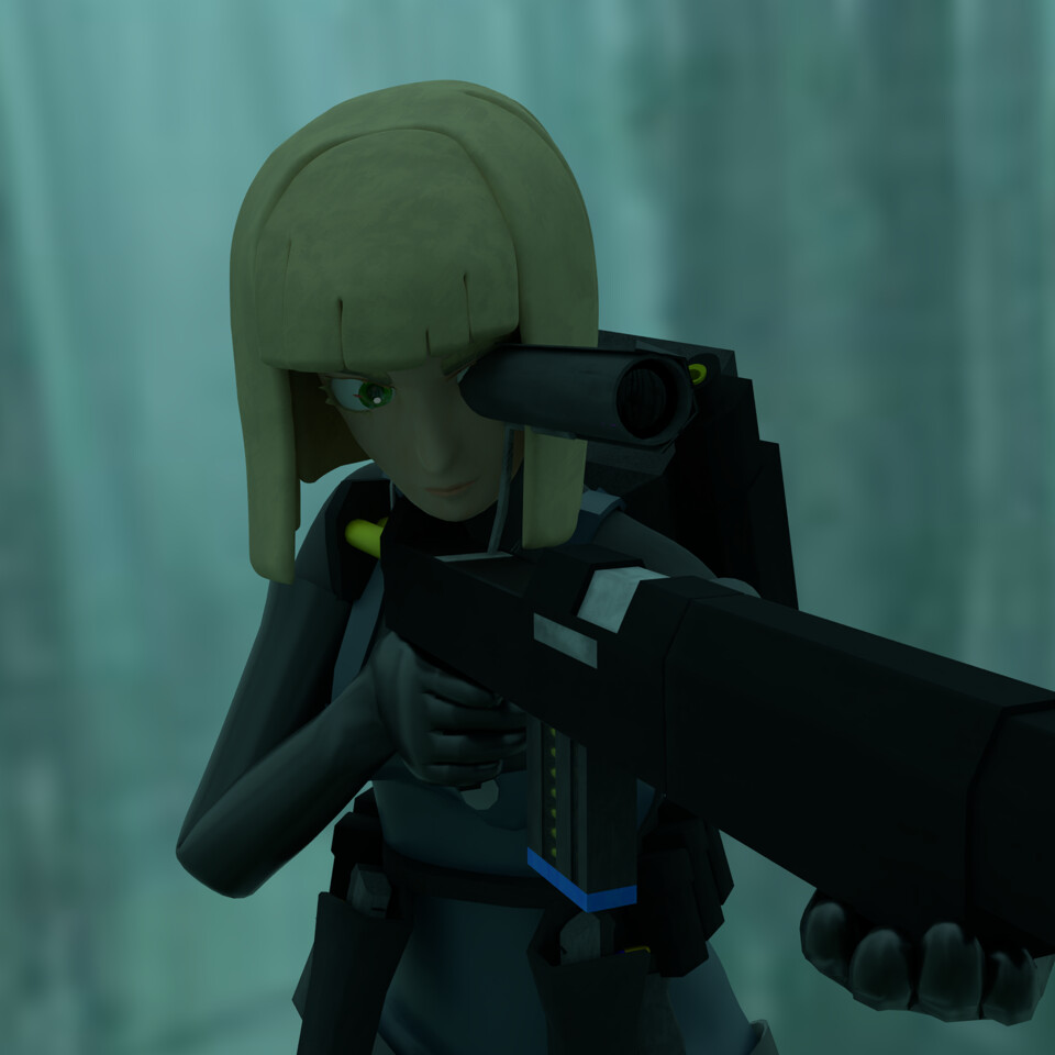 ArtStation - Swamp sniper girl
