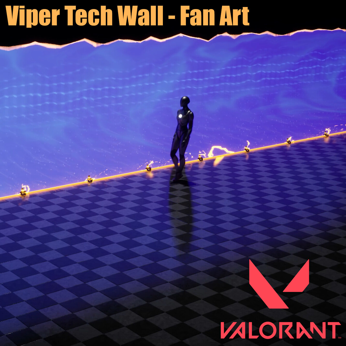 Jerod Oakes - | Valorant | Viper Tech Wall - Fan Art