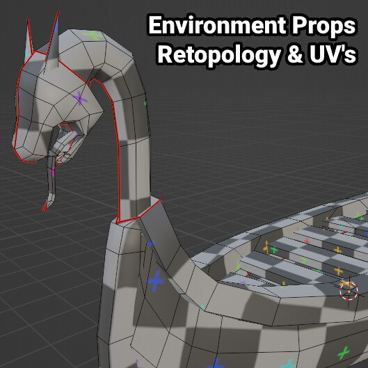 ArtStation - That Damn Goat - Environment Props Retopology and UV