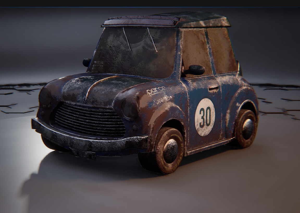 ArtStation - Mini cooper texturing