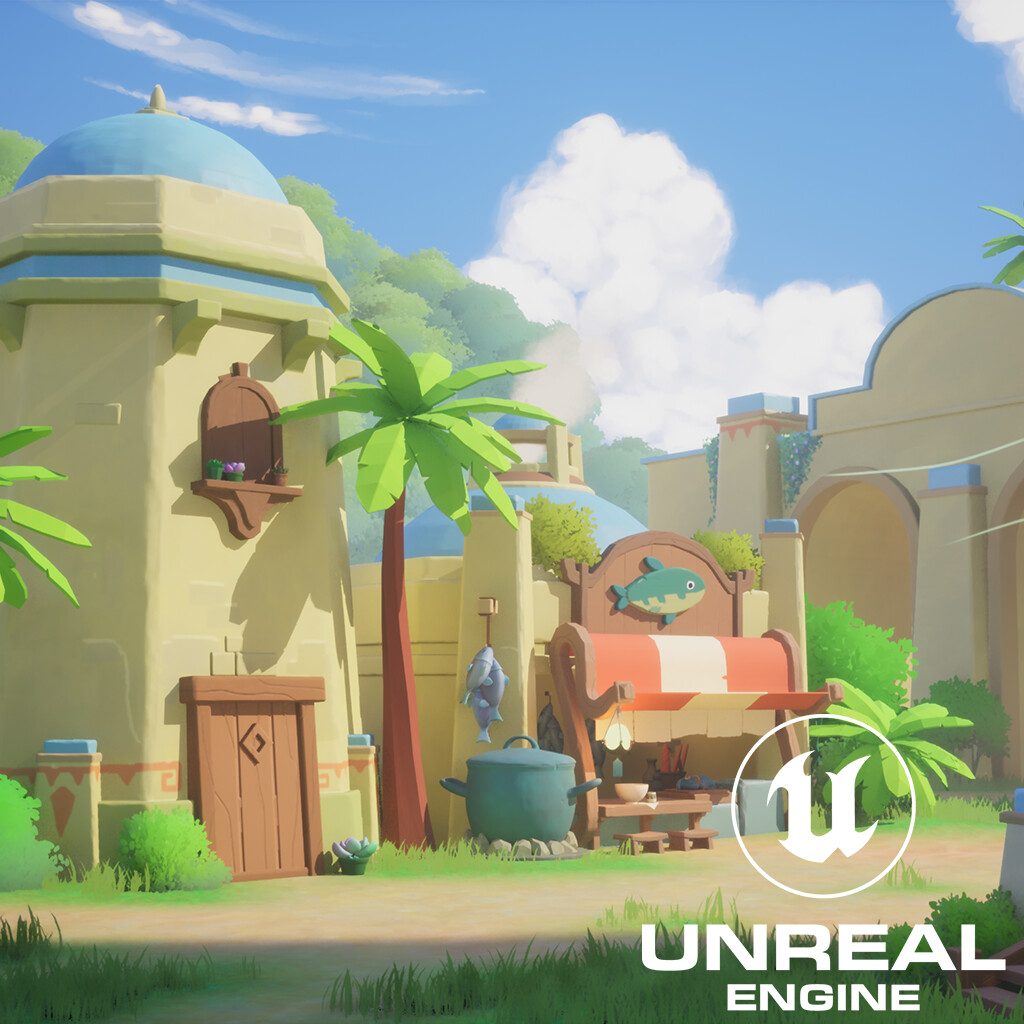 ArtStation - UE5-Stylized 风格化练习