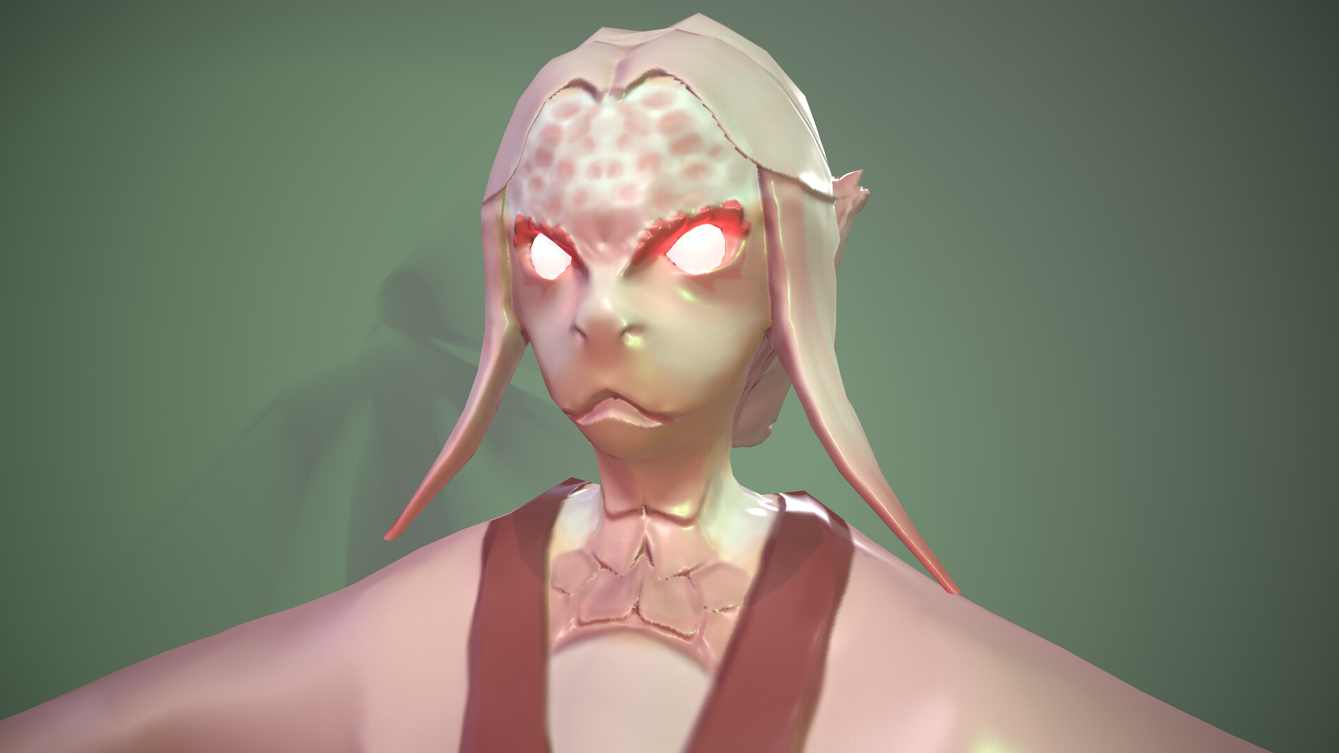 ArtStation - White snake woman for Unreal