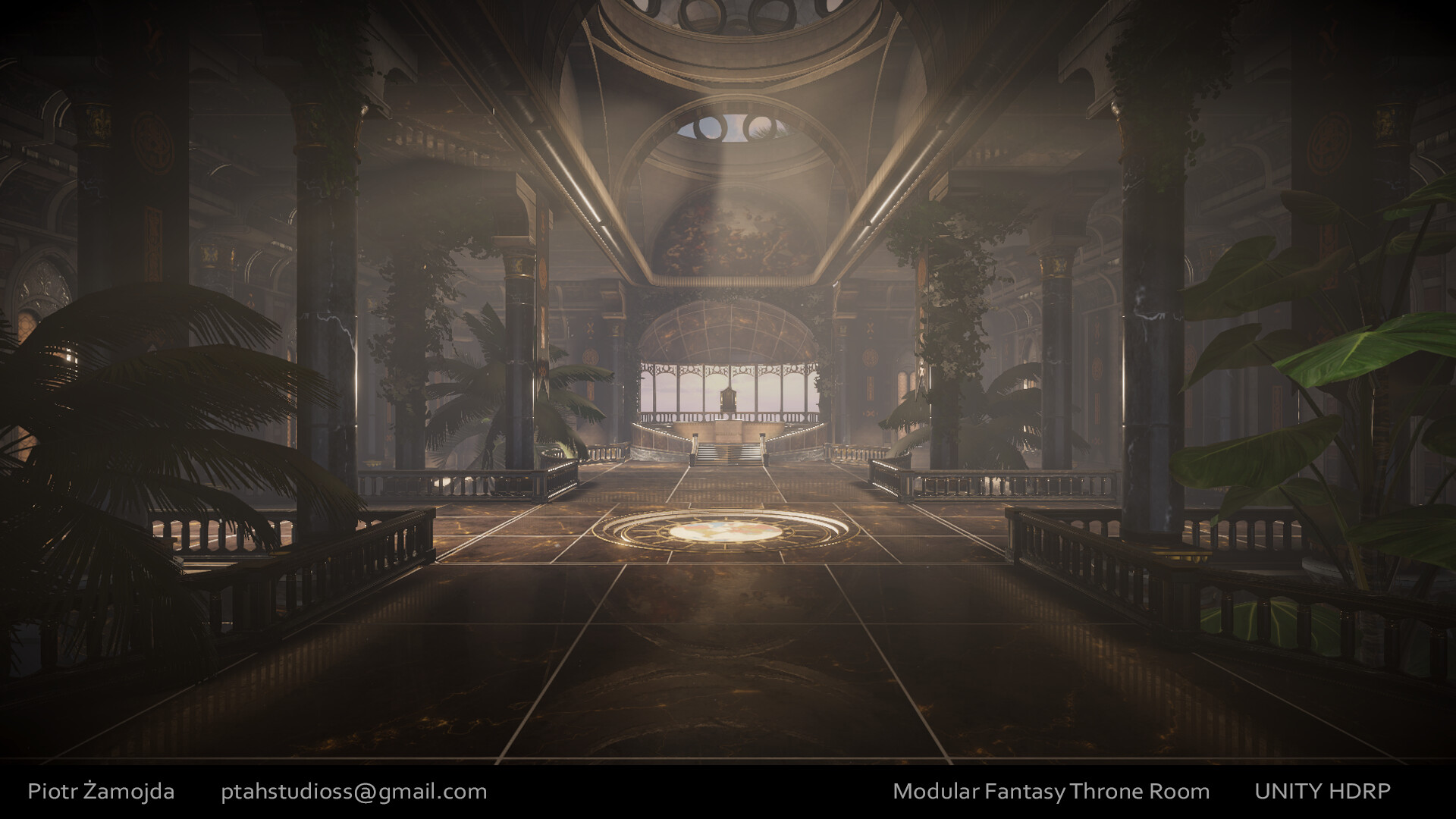 ArtStation - Modular Fantasy Throne Room with Menu GUI