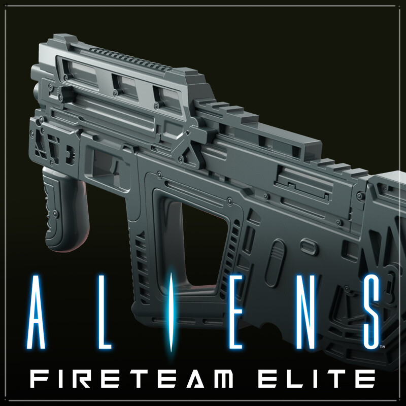 ArtStation - Aliens Fireteam Elite: 6A Jaipur Submachine Gun