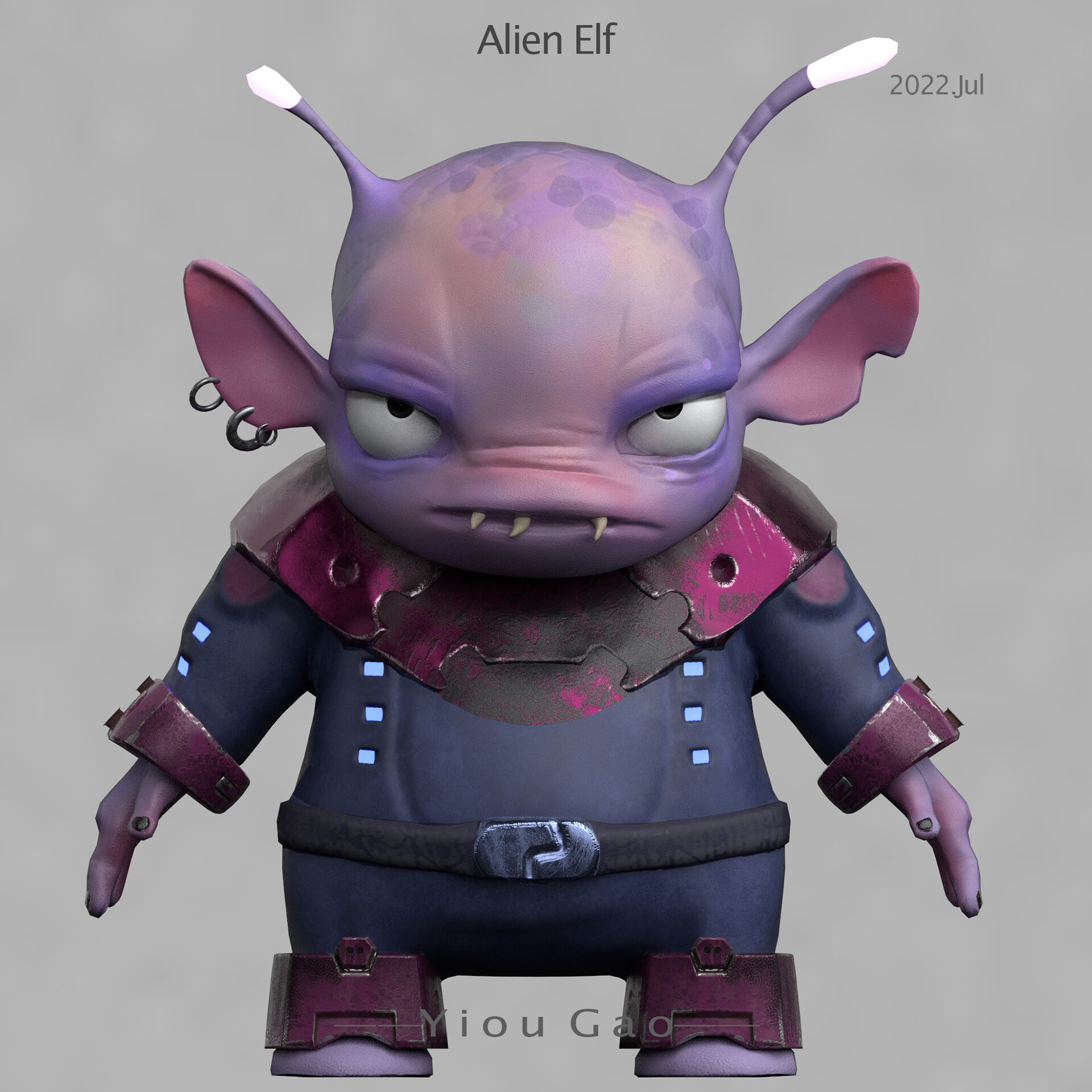 ArtStation - 3D Character Modeling Alien Elf