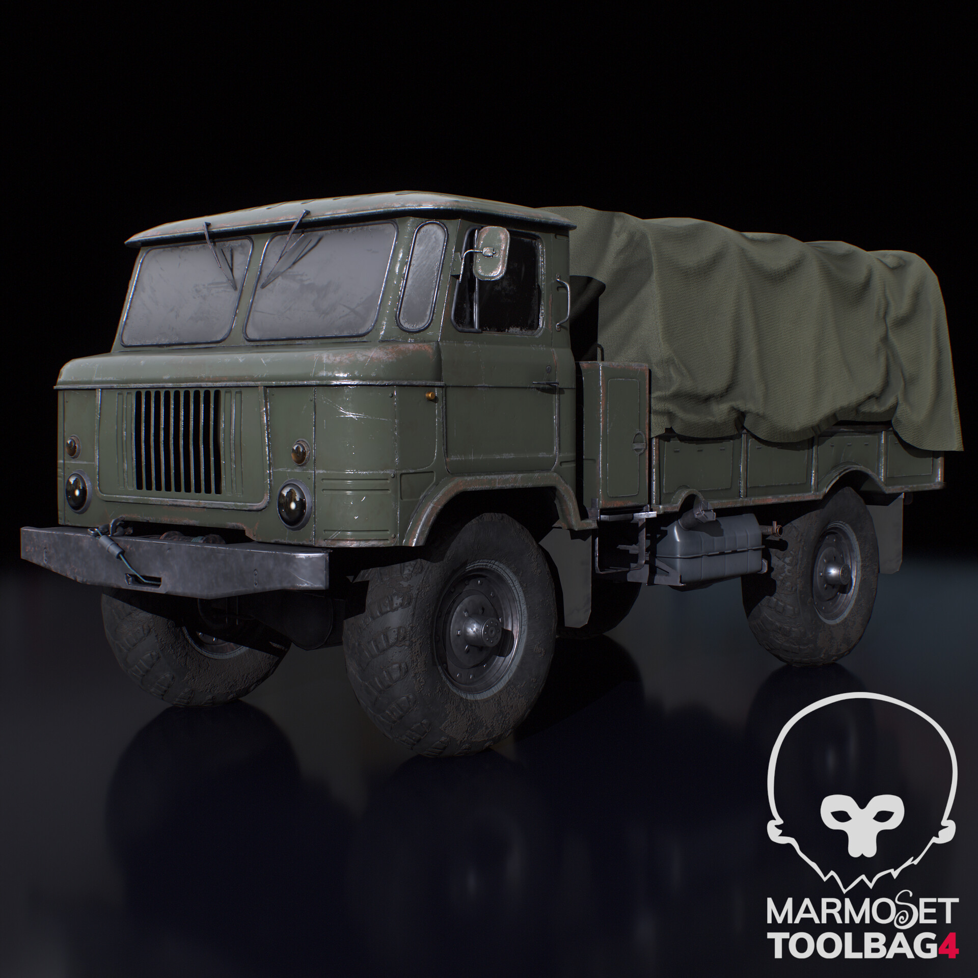 ArtStation - GAZ-66 "Shishiga"