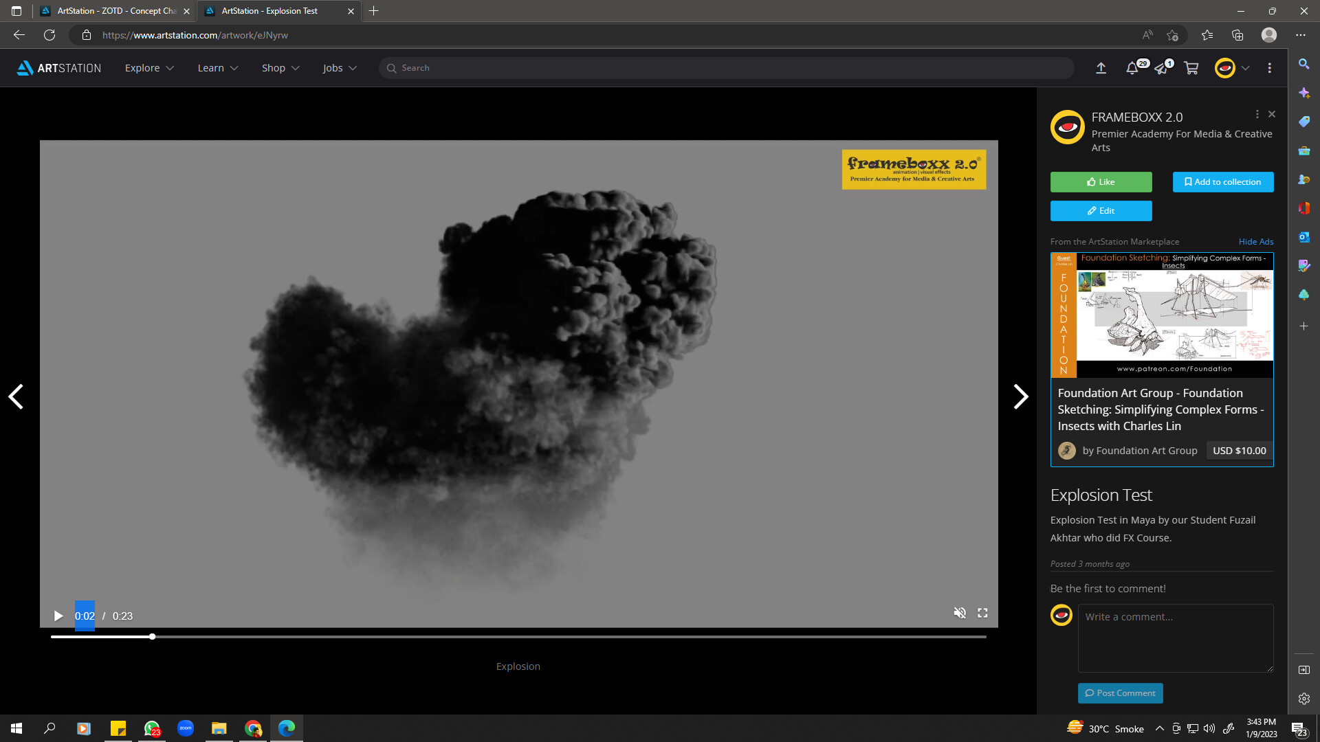 ArtStation - Explosion Test